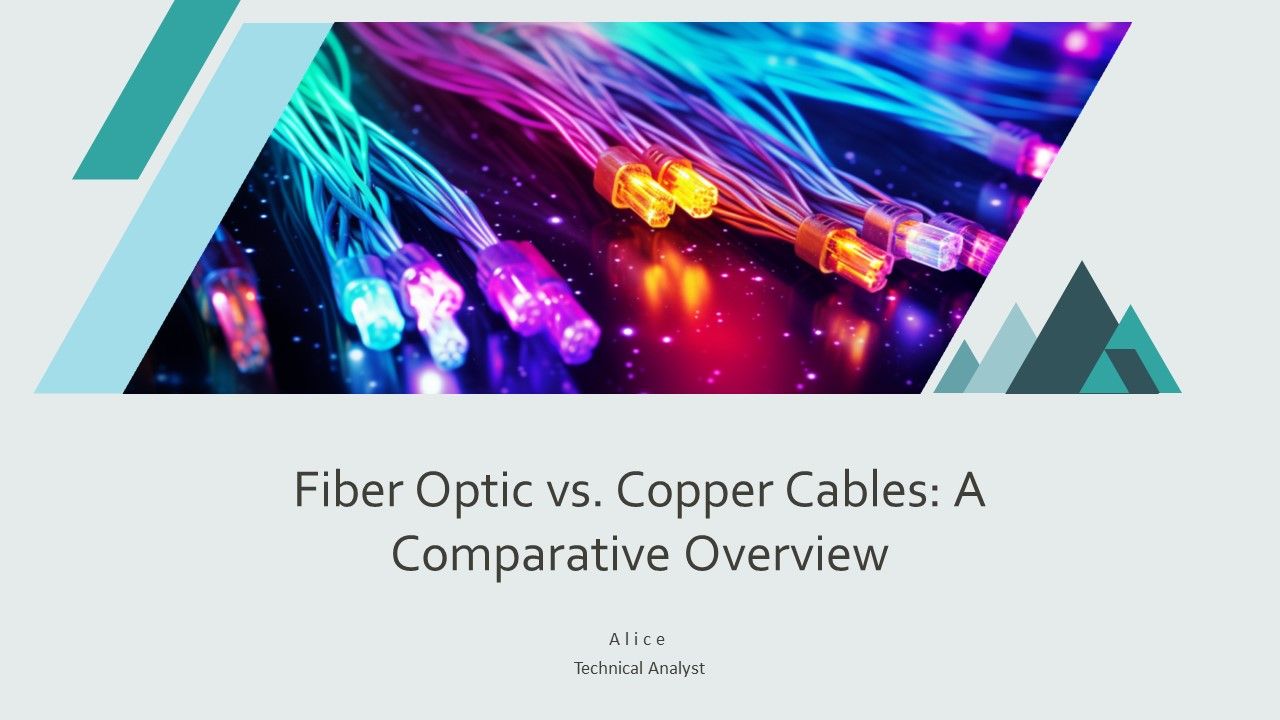 Fiber Optic Vs Copper Cables A Comparative Overview PPT Graphics AT