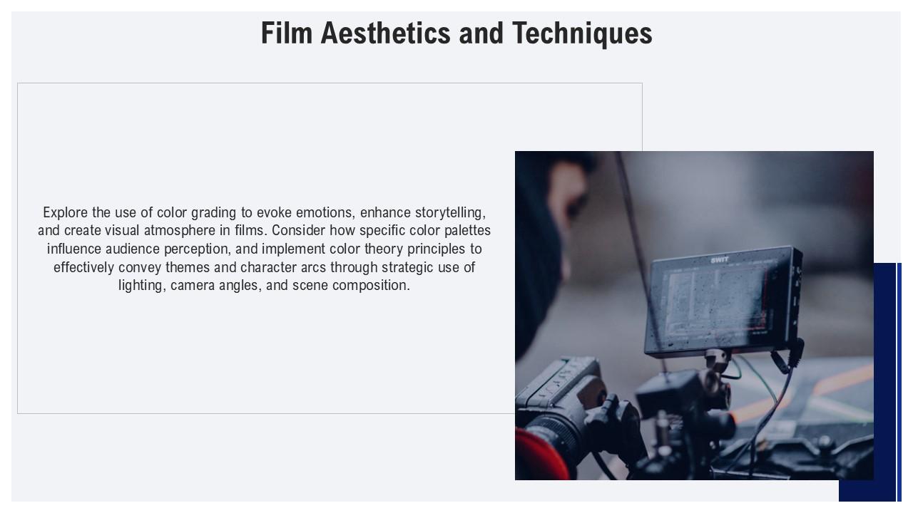 Film Aesthetics And Techniques Filmology PPT Template ST AI SS PPT Sample
