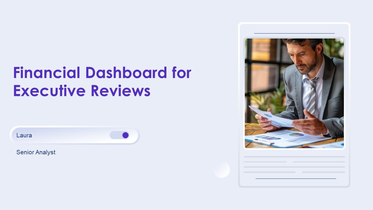Financial Dashboard For Executive Reviews PPT Presentation AT