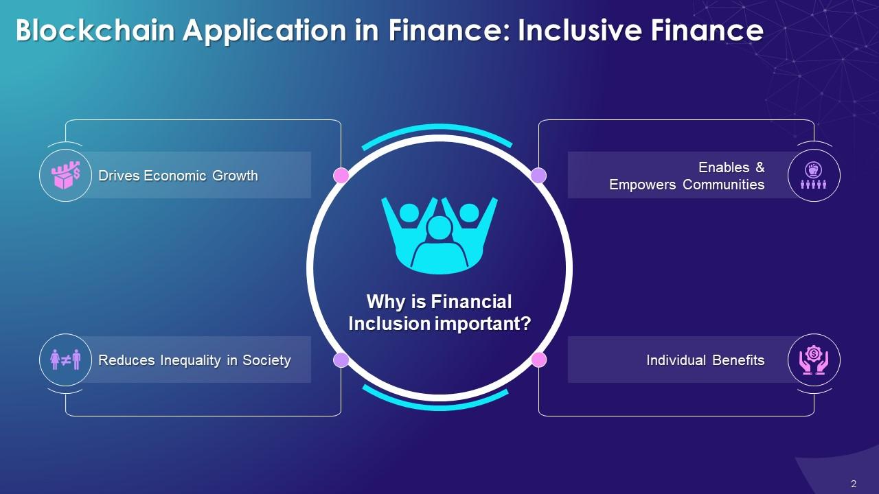Financial Inclusion With Blockchain Technology Training Ppt Ppt Presentation