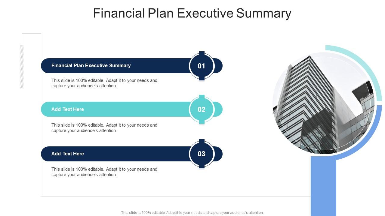 Financial Plan Executive Summary In PowerPoint And Google Slides Cpb PPT Sample