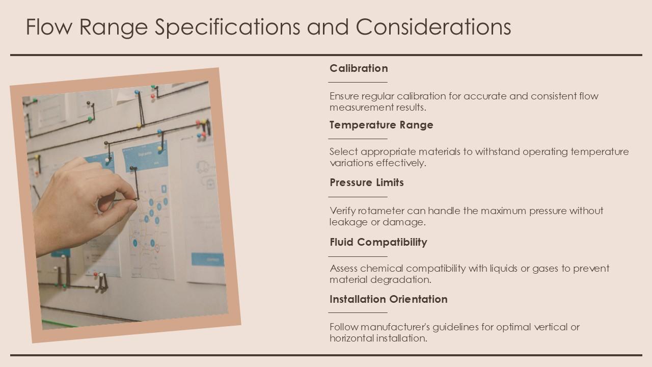 Flow Range Specifications And Considerations Rotameter PPT Structure ...
