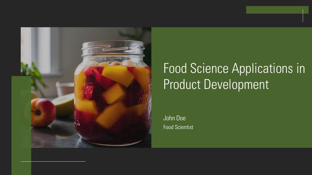 Food Science Applications In Product Development PPT Structure AT