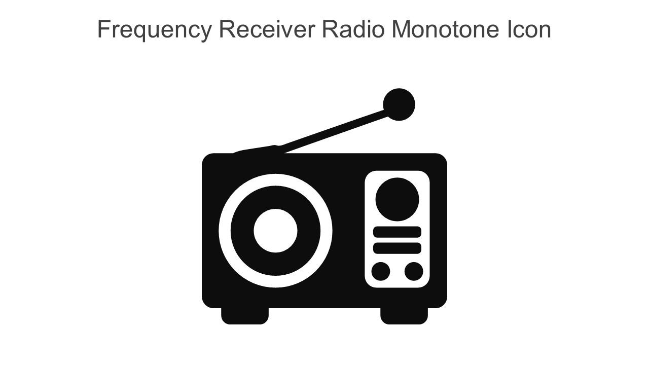 Frequency Receiver Radio Monotone Icon In Powerpoint Pptx Png And ...