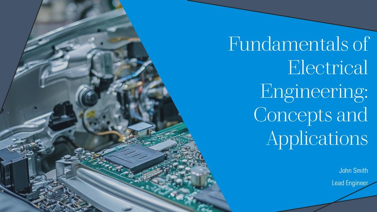 Fundamentals Of Electrical Engineering Concepts And Applications PPT ...