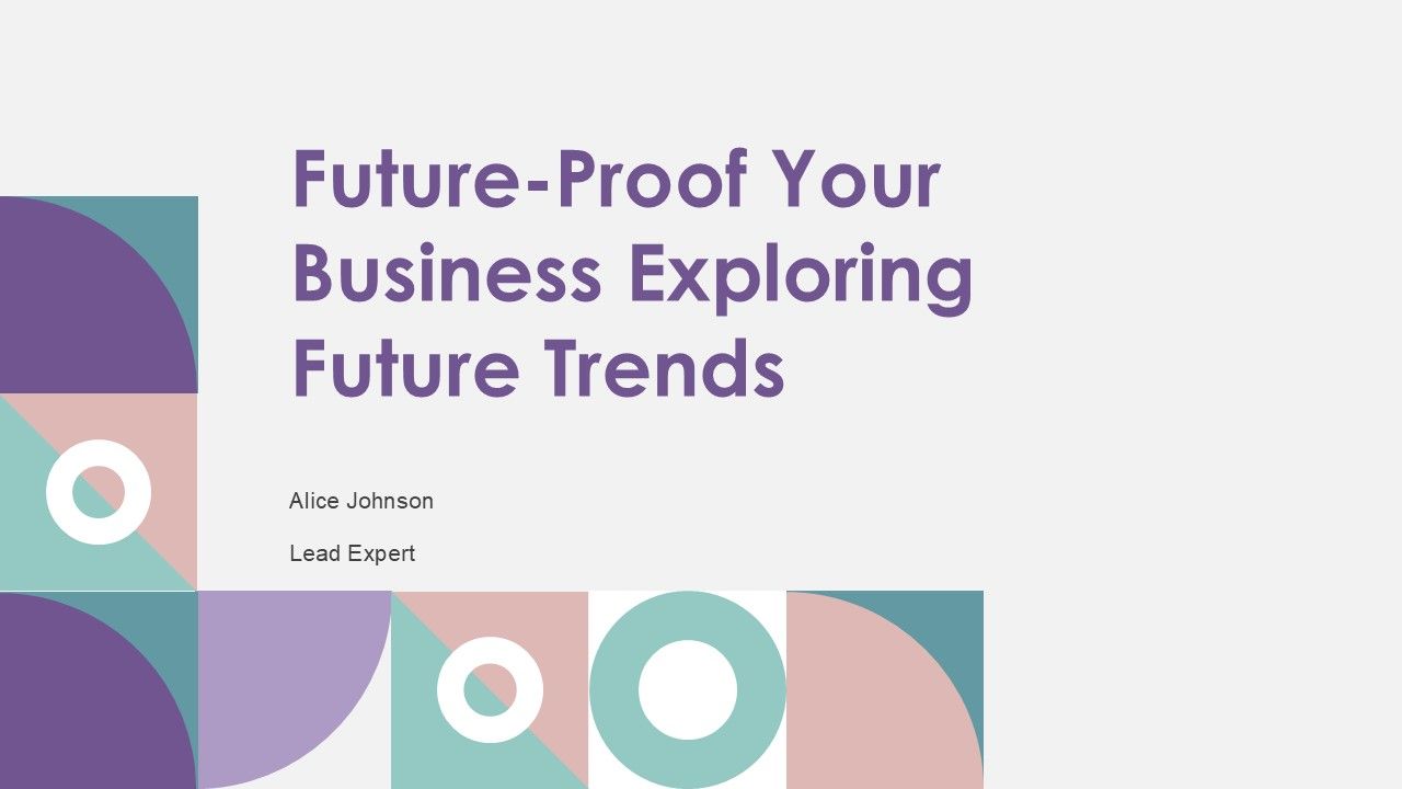 Future Proof Your Business Exploring Future Trends PPT Template ST AI