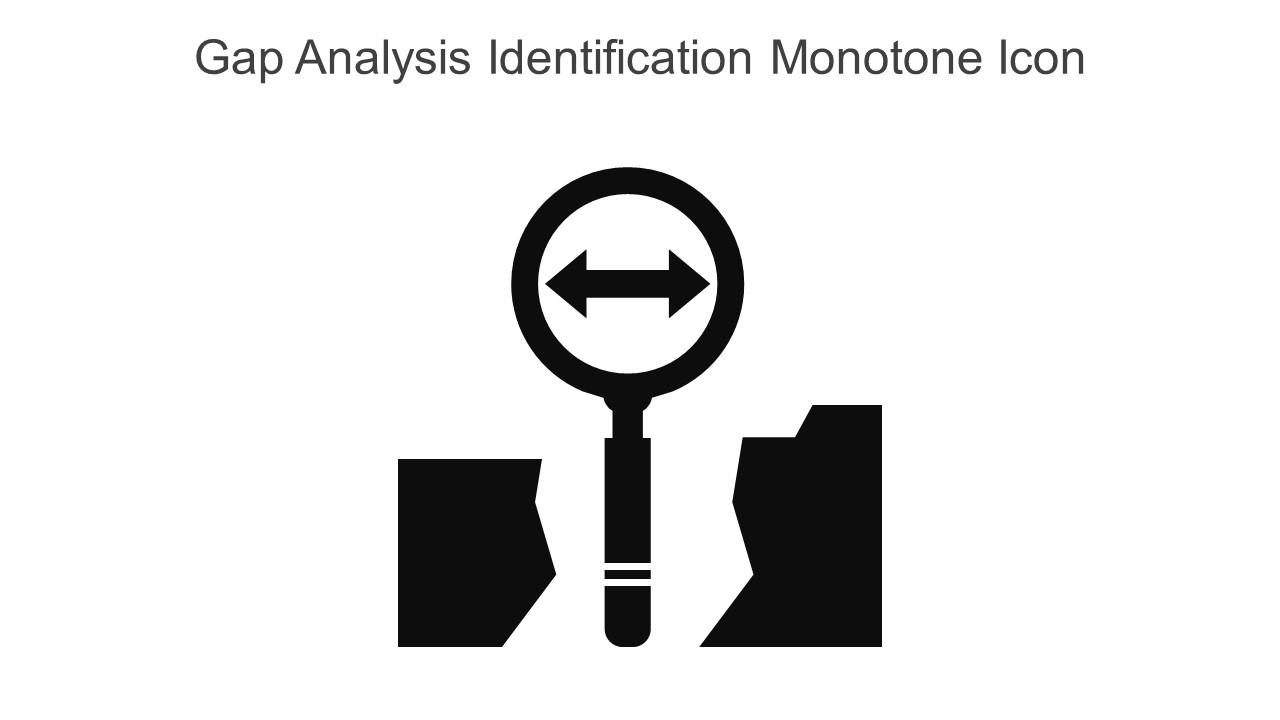 Gap Analysis Identification Monotone Icon In Powerpoint Pptx Png And