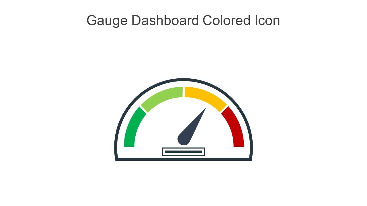 Gauge Dashboard Colored Icon In Powerpoint Pptx Png And Editable Eps Format Presentation
