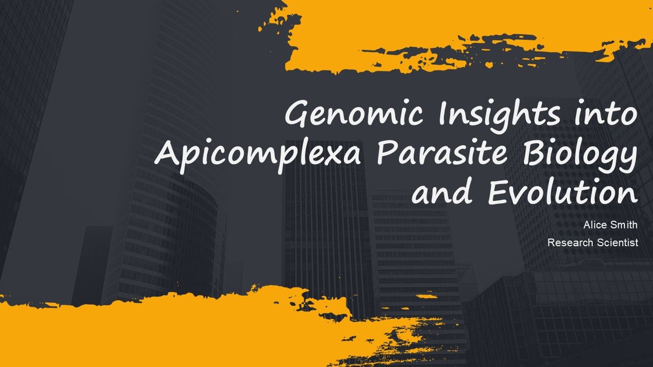 Genomic Insights Into Apicomplexa Parasite Biology And Evolution PPT ...