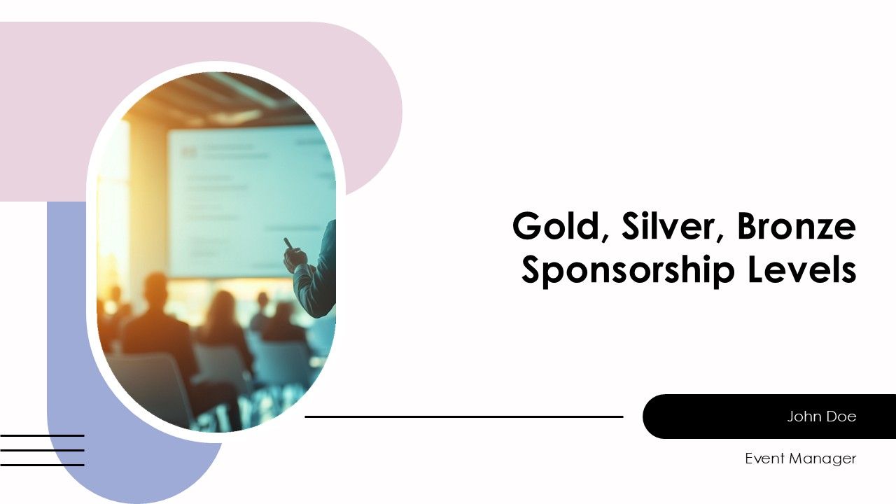 Gold Silver Bronze Sponsorship Levels PPT Outline AT