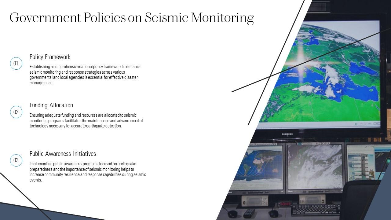 Government Policies On Seismic Monitoring Seismometer St Ai Ss Ppt Example
