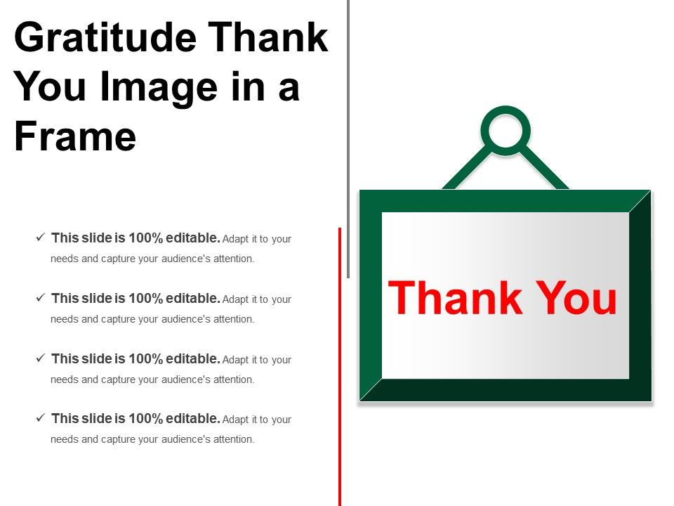 Gratitude Thank You Image In A Frame | PowerPoint Shapes | PowerPoint ...