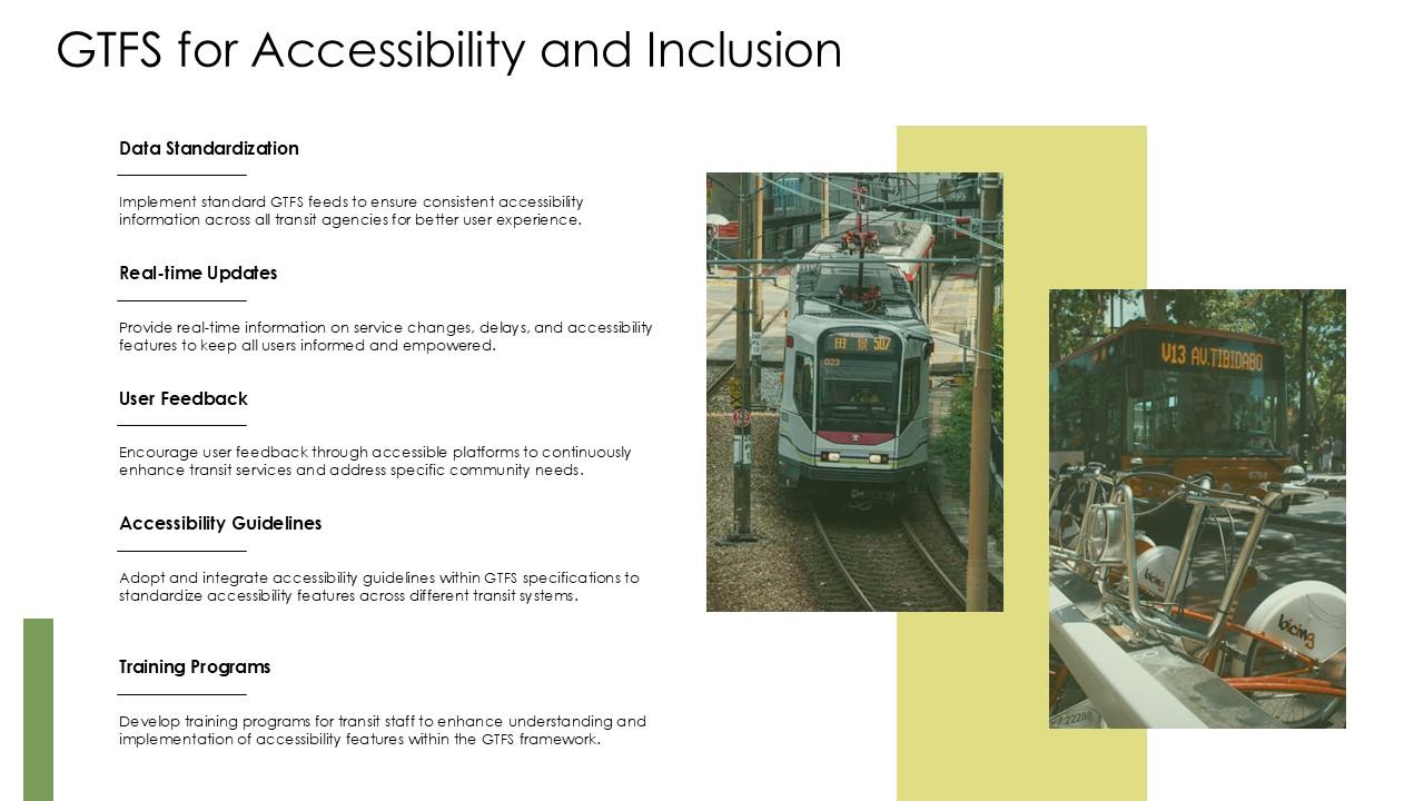 GTFS General Transit Feed Specification Public Transit Data Ppt Presentation ST AI PPT Example