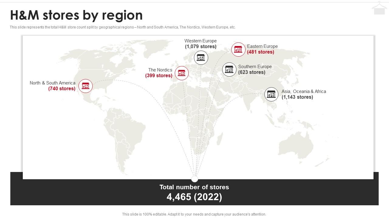 H And M Stores By Region H And M Company Profile CP SS PPT Sample
