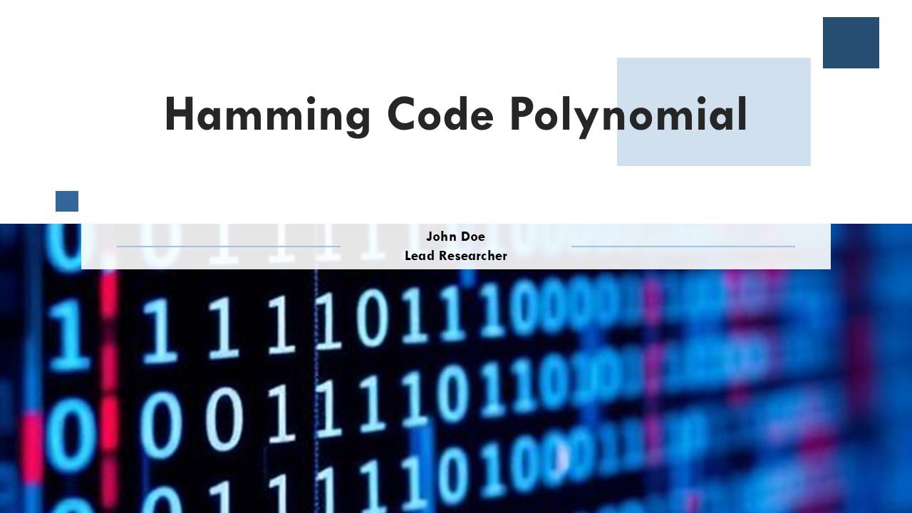 Hamming Code Polynomial PPT Structure ACP PPT Presentation