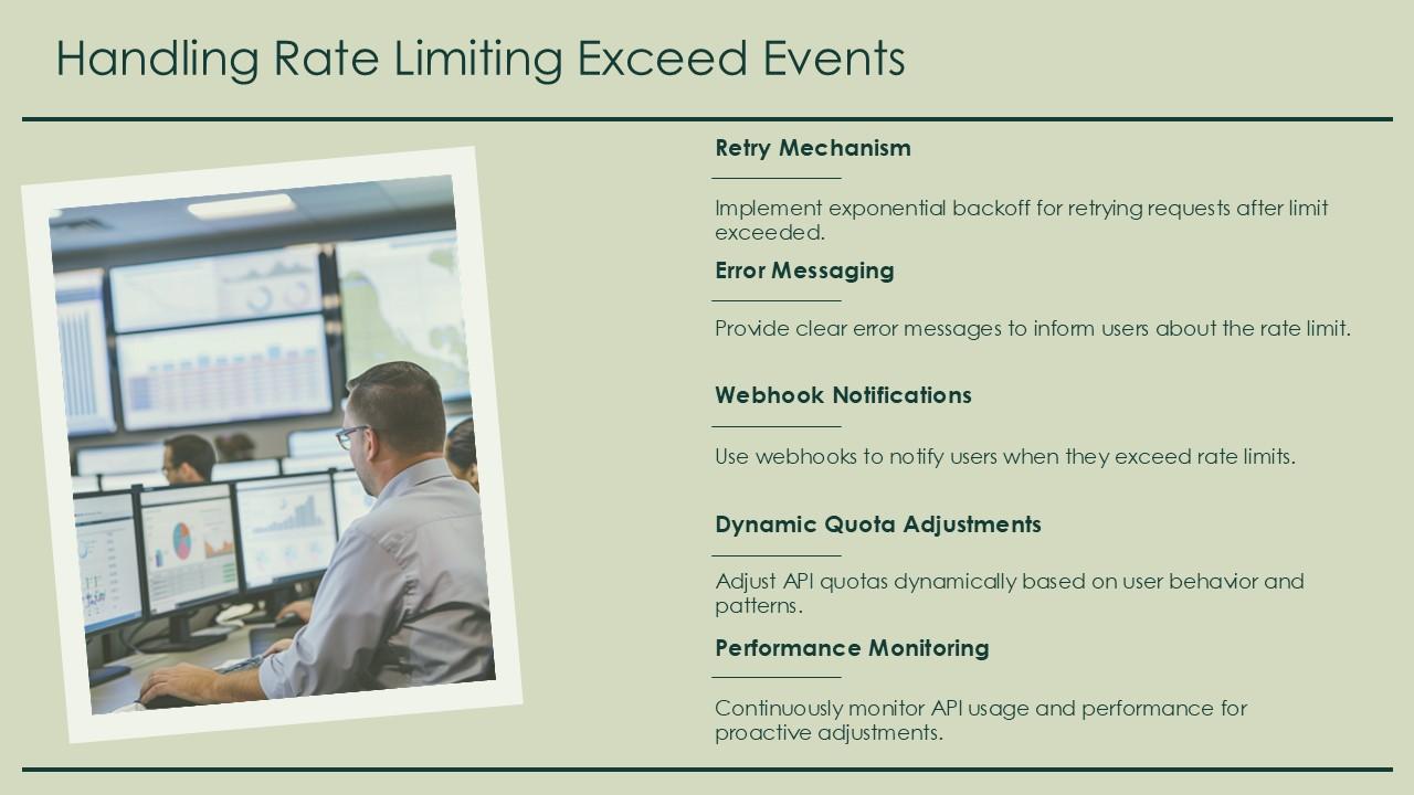 Handling Rate Limiting Exceed Events Rate Limiting Algorithms PPT PowerPoint ST AI SS PPT Example