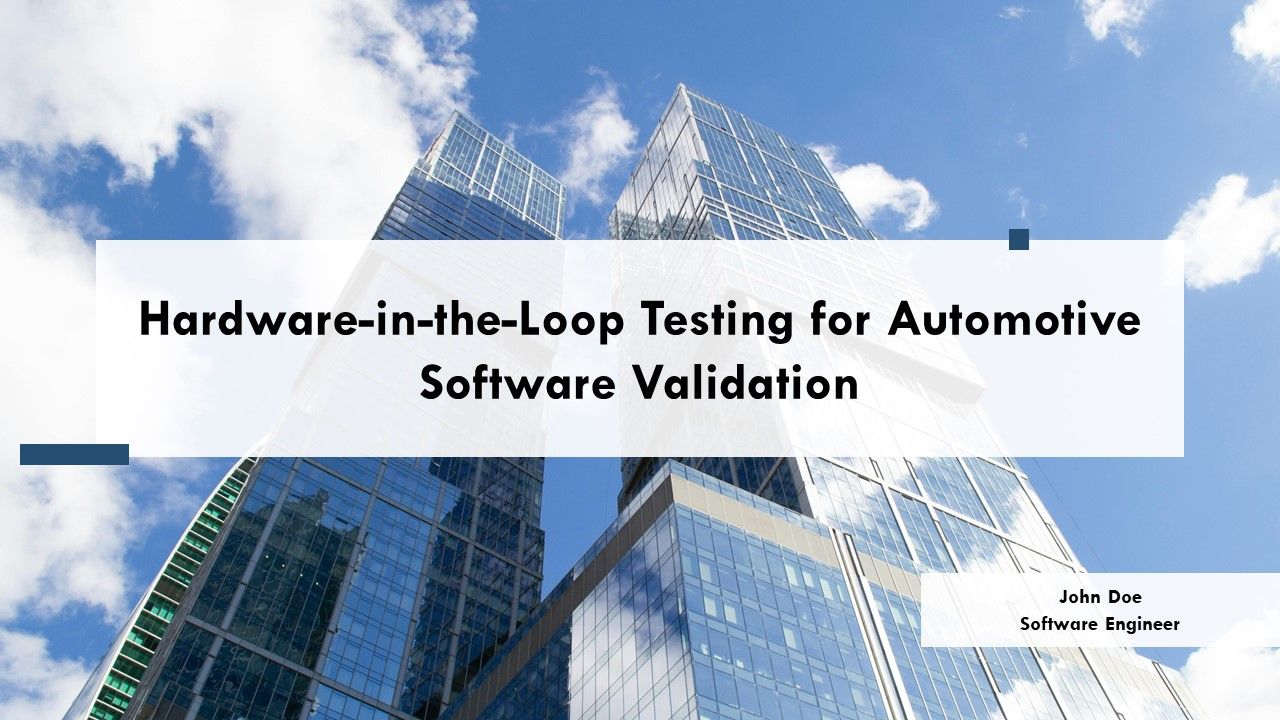 Hardware In The Loop Testing For Automotive Software Validation PPT ...