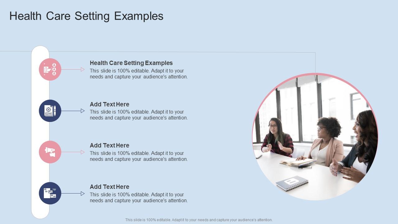 Health Care Setting Examples In Powerpoint And Google Slides Cpb PPT Example