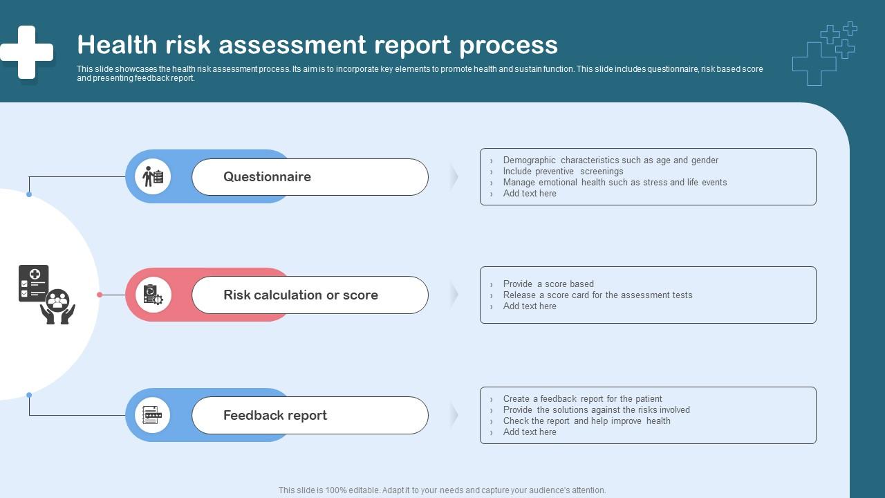 Health Risk Assessment Report Process PPT PowerPoint