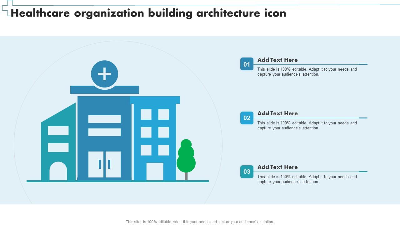 Healthcare Organization Building Architecture Icon Ppt Example