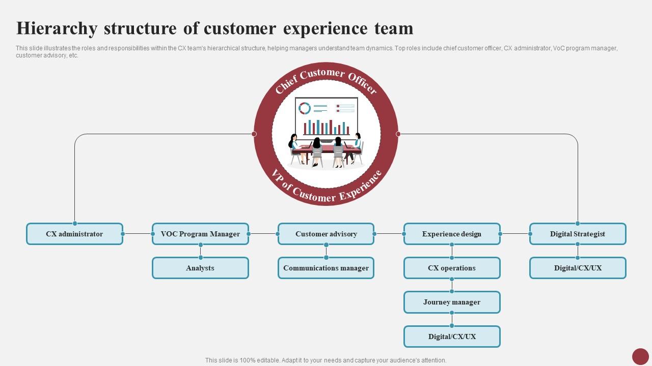 Hierarchy Structure Of Customer Experience Team Mastering Cx Excellence Strategies For Success ...