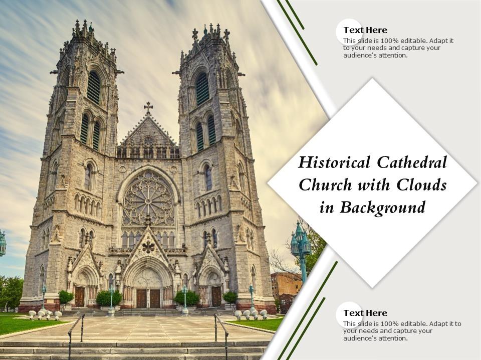 Historical Cathedral Church With Clouds In Background | Presentation ...