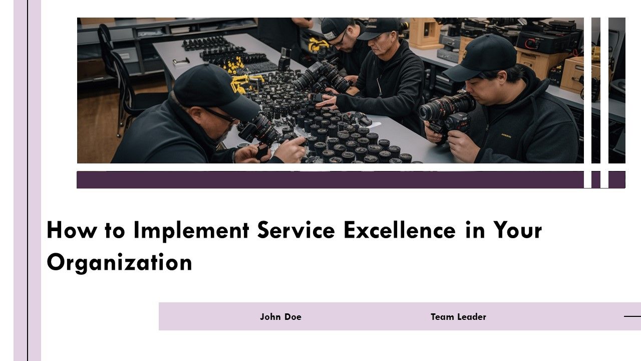 How To Implement Service Excellence In Your Organization PPT Template AT