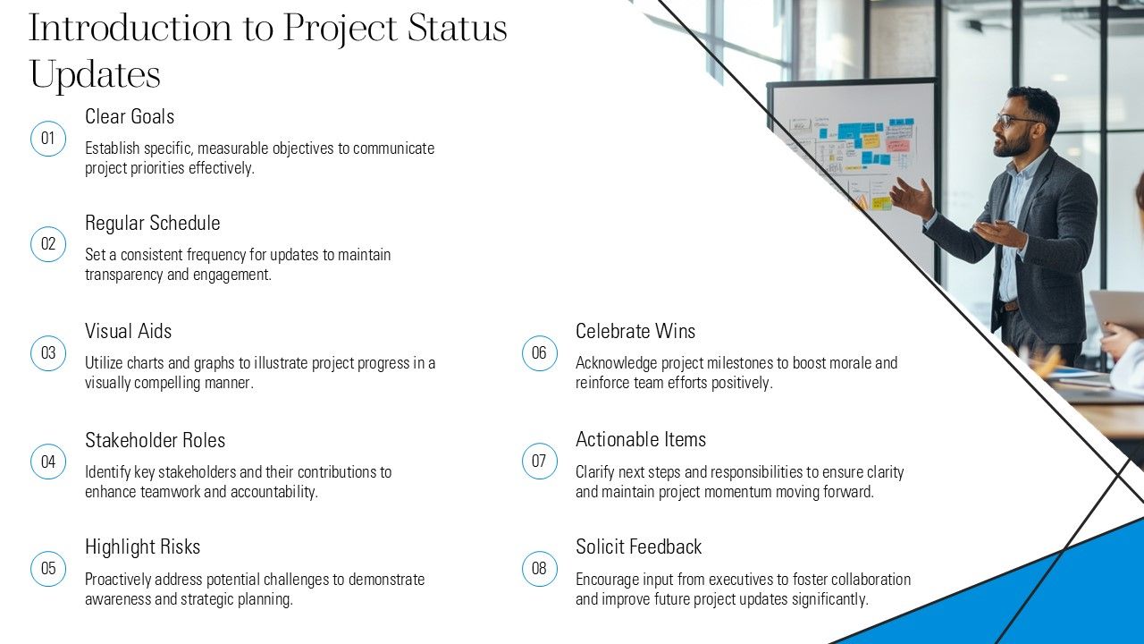 How To Present Project Status Updates To Executive Teams PPT Structure AT