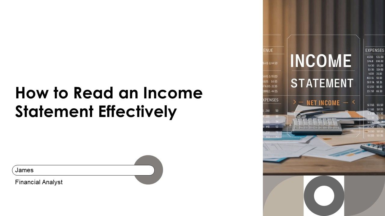 How To Read An Income Statement Effectively PPT Structure AT