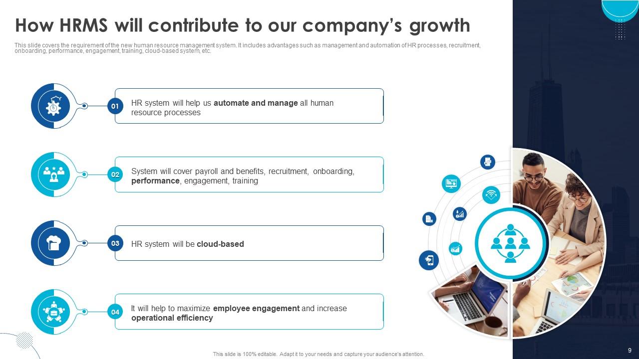 Hrms Software Implementation Plan Powerpoint Presentation Slides Ppt Slide