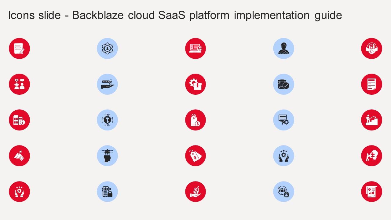 Icons Slide Backblaze Cloud Saas Platform Implementation Guide CL SS