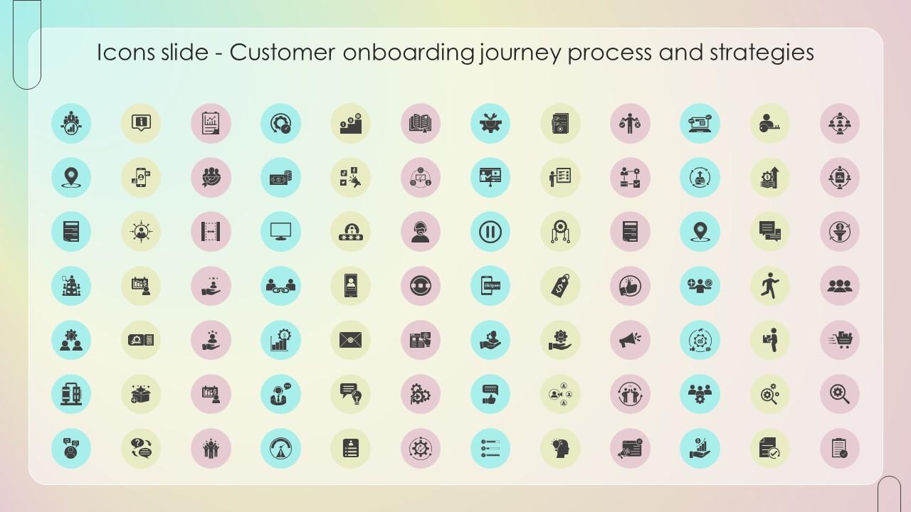 Icons Slide Customer Onboarding Journey Process And Strategies Ppt ...