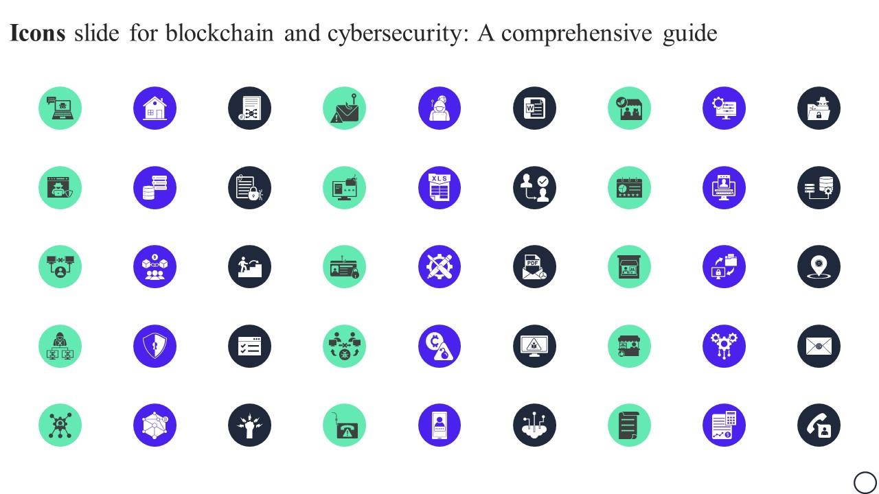 Icons Slide For Blockchain And Cybersecurity A Comprehensive Guide Bct