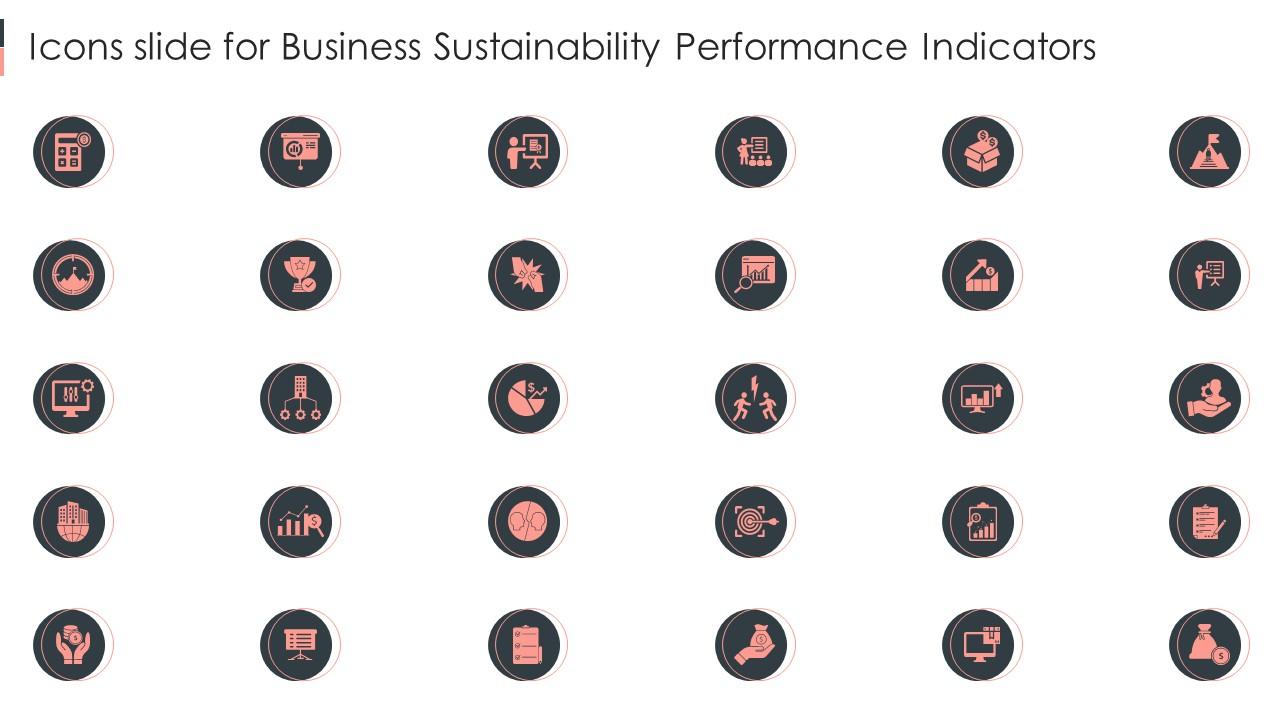 Icons Slide For Business Sustainability Performance Indicators Ppt ...