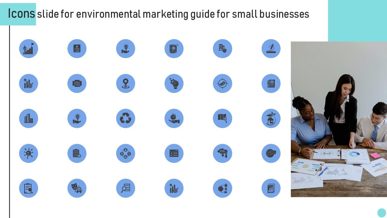 Icons Slide For Environmental Marketing Guide For Small Businesses MKT ...