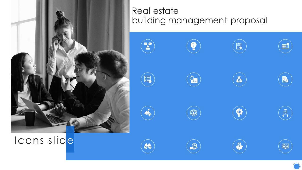 Icons Slide Real Estate Building Management Proposal Ppt File ...