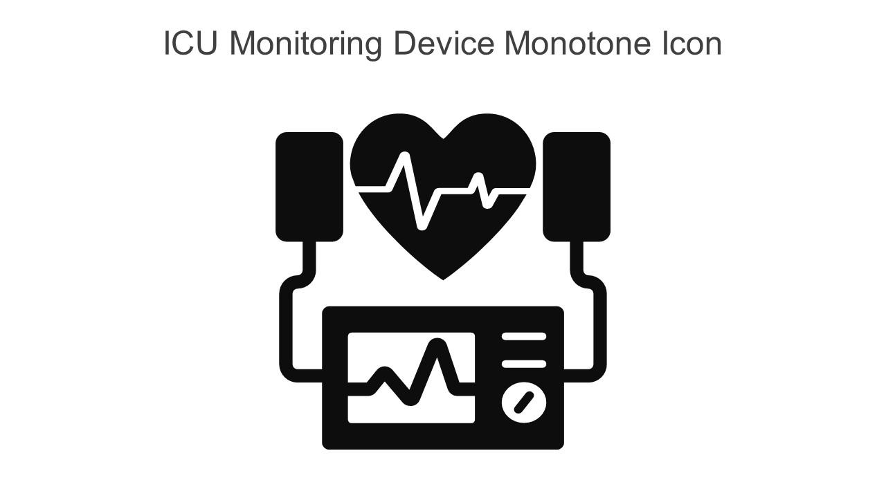 ICU Monitoring Device Monotone Icon In Powerpoint Pptx Png And Editable Eps Format PPT Presentation