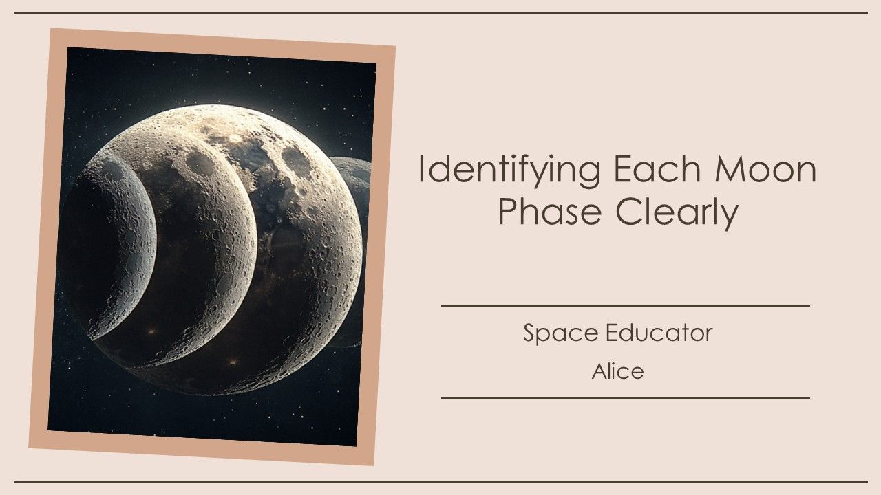 Identifying Each Moon Phase Clearly PPT Sample AT