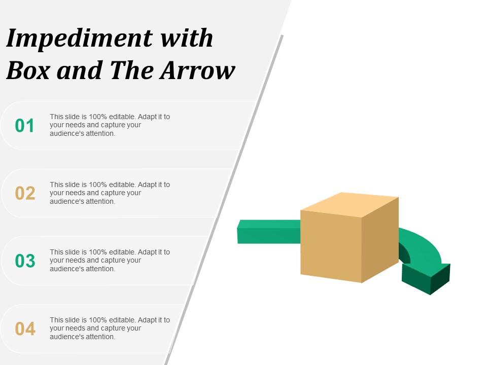 Impediment With Box And The Arrow | PowerPoint Presentation Templates ...