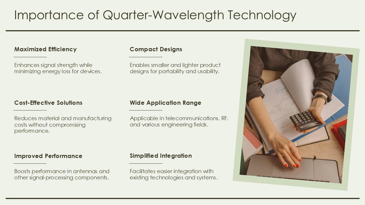 Importance Of Quarter Wavelength Technology PPT Sample ST AI SS PPT Example
