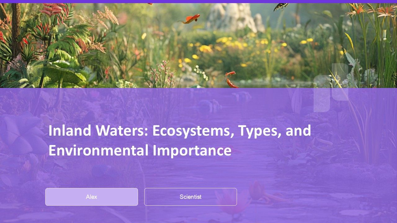 Inland Waters Ecosystems Types And Environmental Importance PPT ...