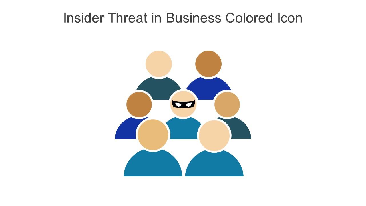 Insider Threat In Business Colored Icon In Powerpoint Pptx Png And Editable Eps Format Ppt Sample