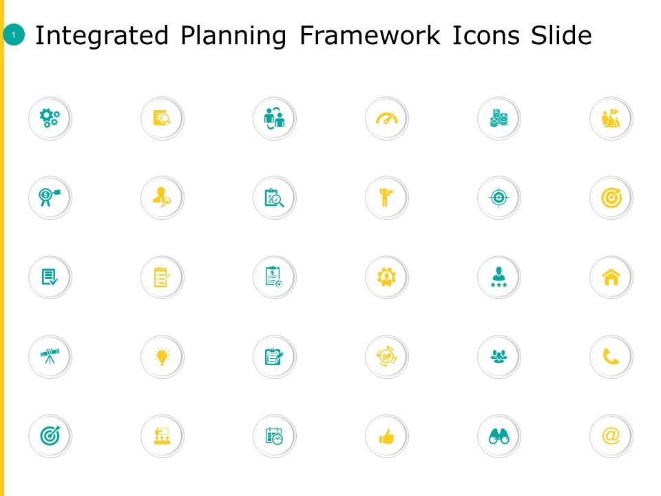 Integrated Planning Framework Icons Slide Dashboard Ppt Powerpoint ...