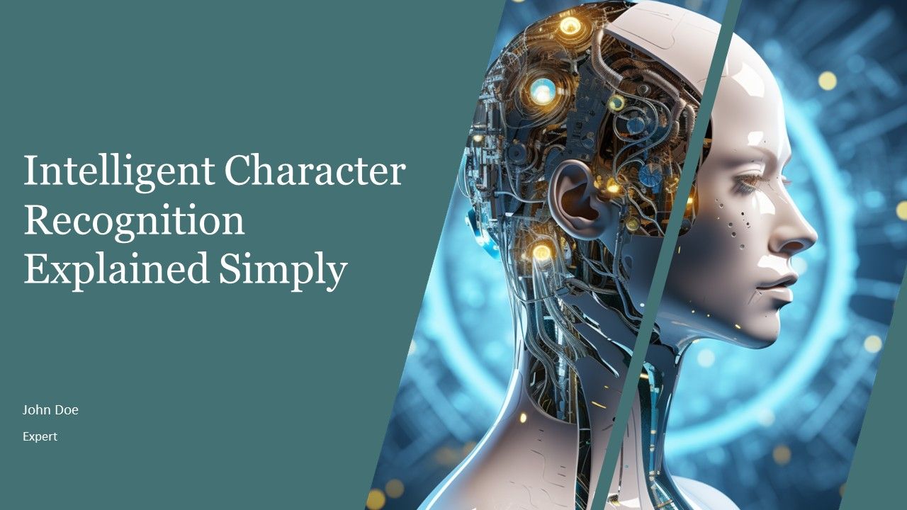 Intelligent Character Recognition Explained Simply PPT Mockup AT