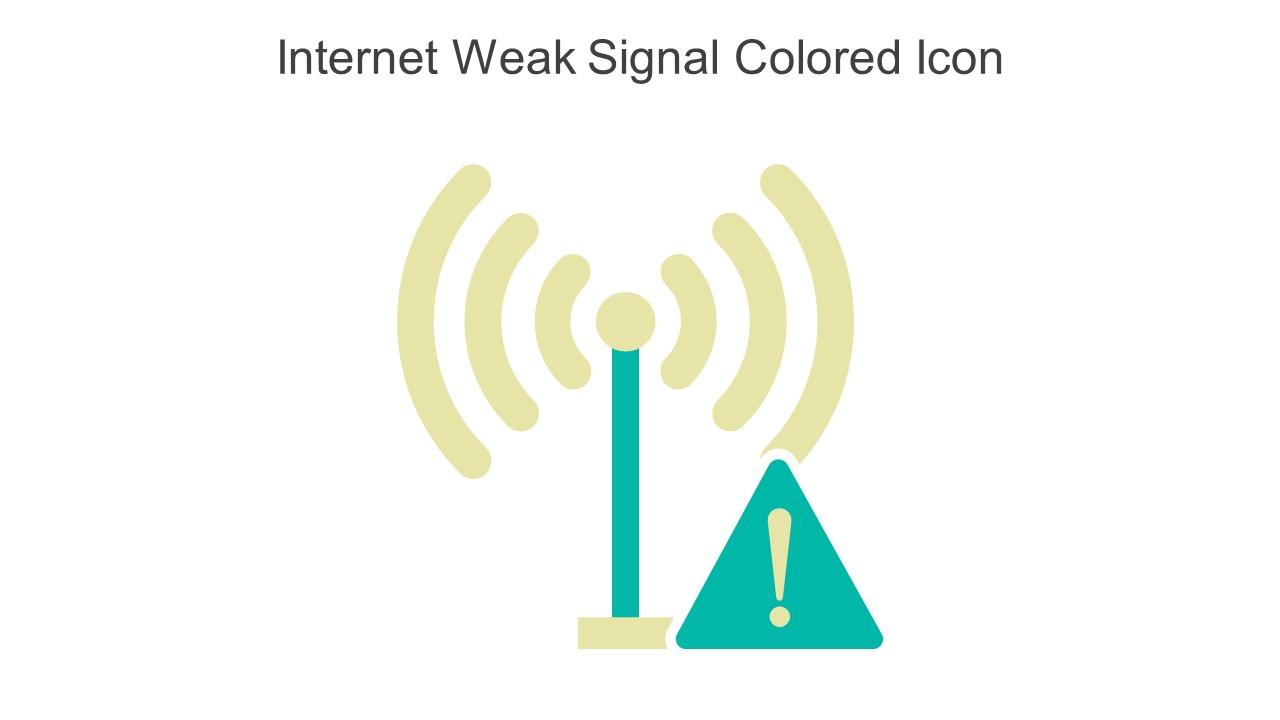 Internet Weak Signal Colored Icon In Powerpoint Pptx Png And Editable Eps Format PPT Sample
