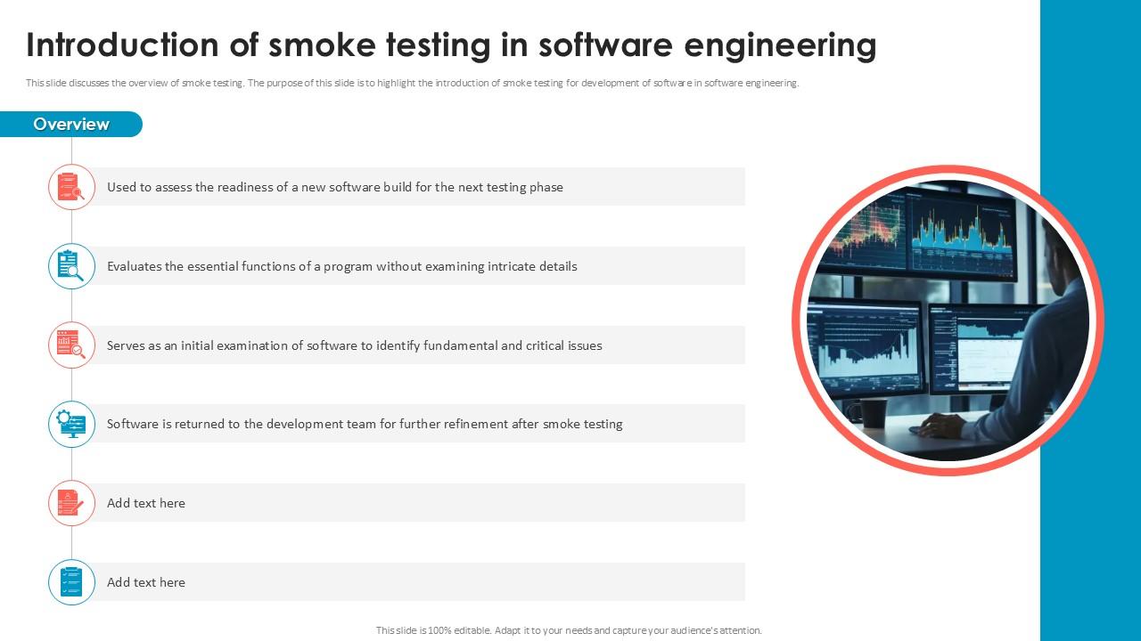 Introduction Of Smoke Testing In Software Engineering System Testing Ppt Example Ppt Template 