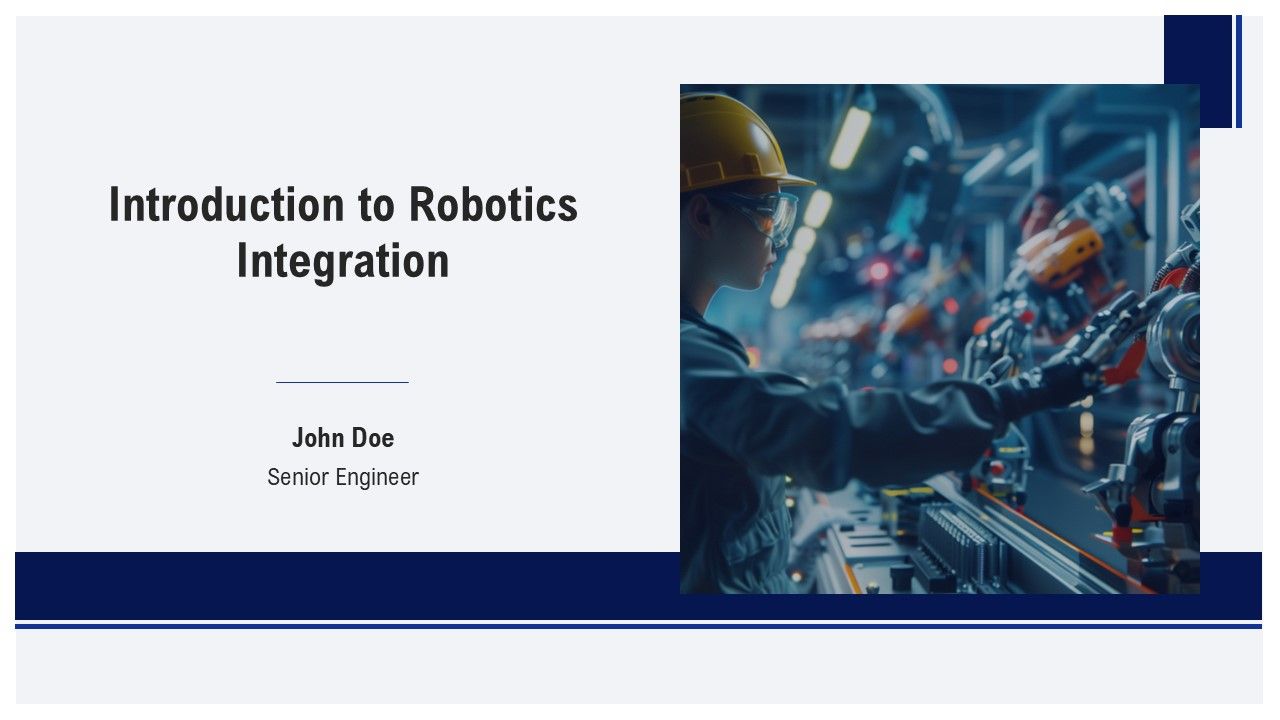 Introduction To Robotics Integration PPT PowerPoint AT