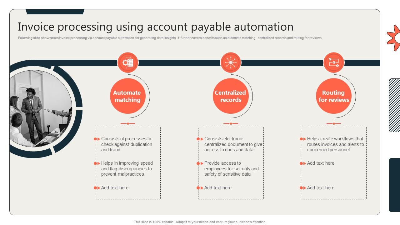 Invoice Processing Using Account Payable Automation Ppt Template