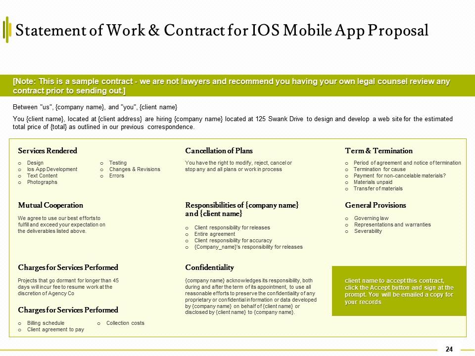 Ios Mobile App Proposal Template Powerpoint Presentation Slides