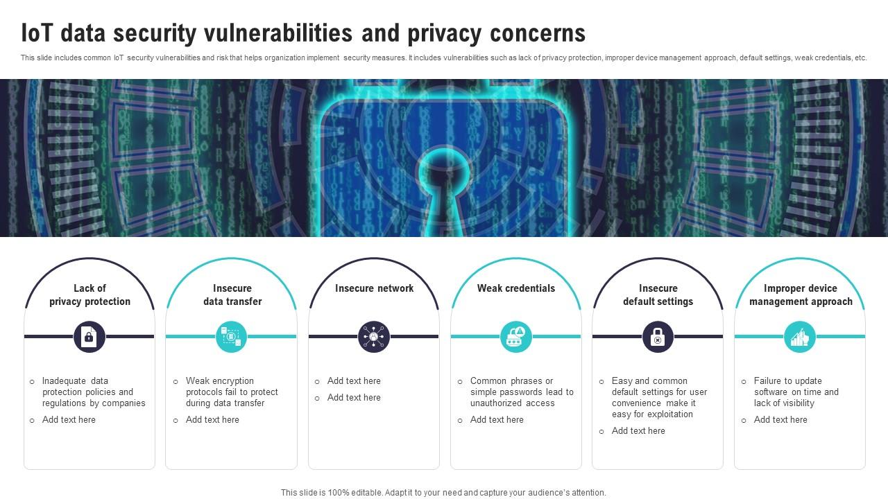 IoT Data Security Vulnerabilities And Privacy Concerns IoT Security And ...